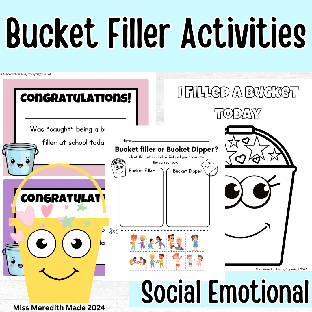 Bucket Filler Social Emotional Learning/Classroom Management! – Miss ...