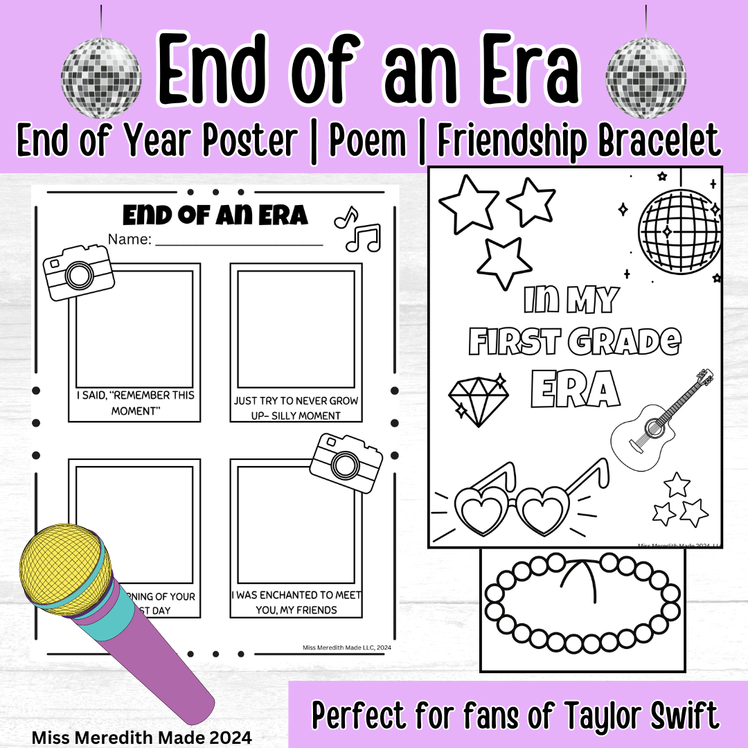 Taylor Swift Inspired End of School Year Bulletin Board and Activities ...